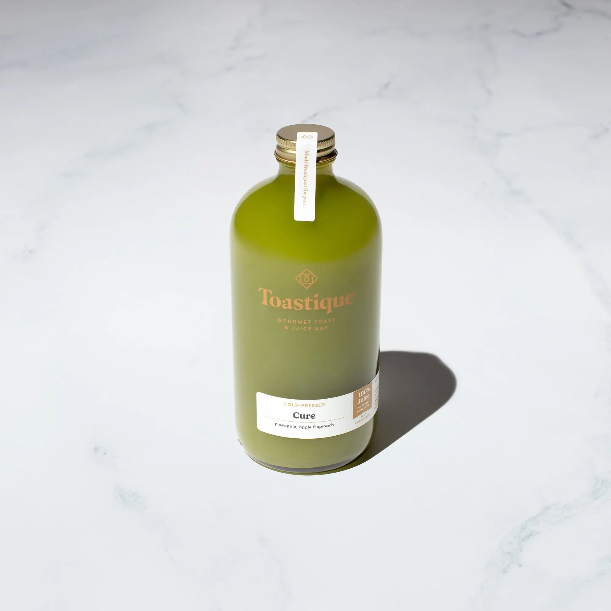 Cure | Pineapple, Apple & Spinach Juice | Toastique